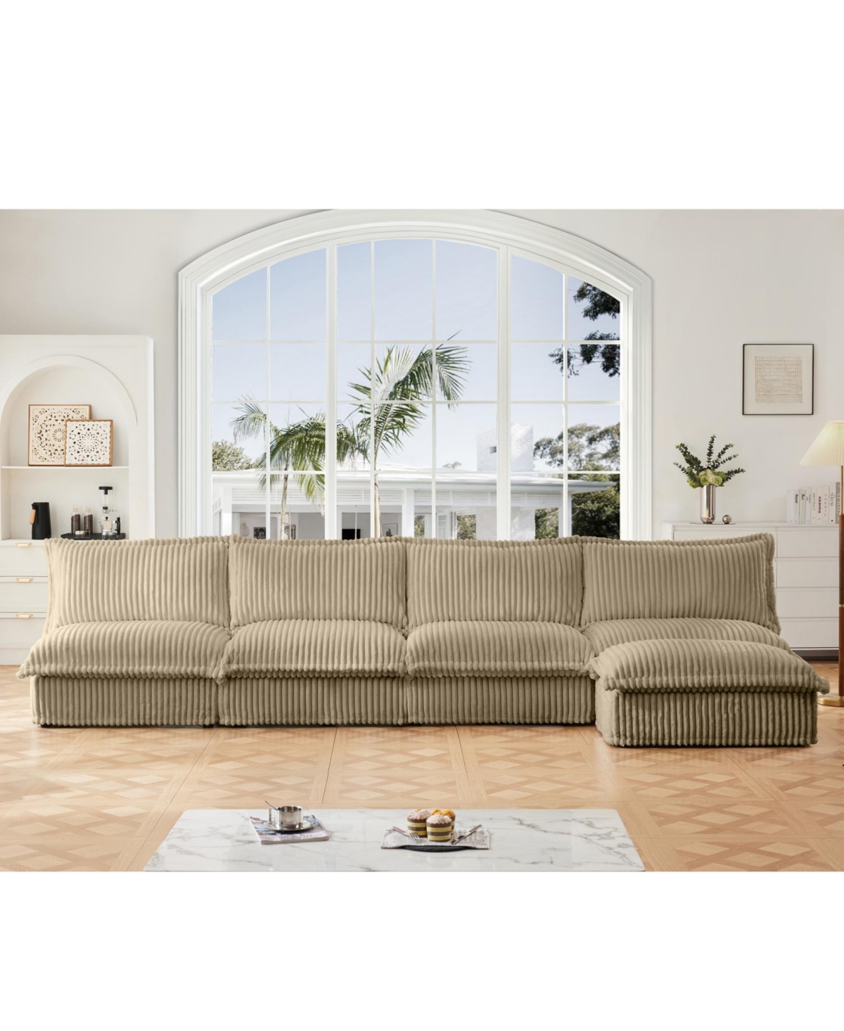 Click here for Streamdale Furniture Cloud Corduroy Modular Sectio... prices
