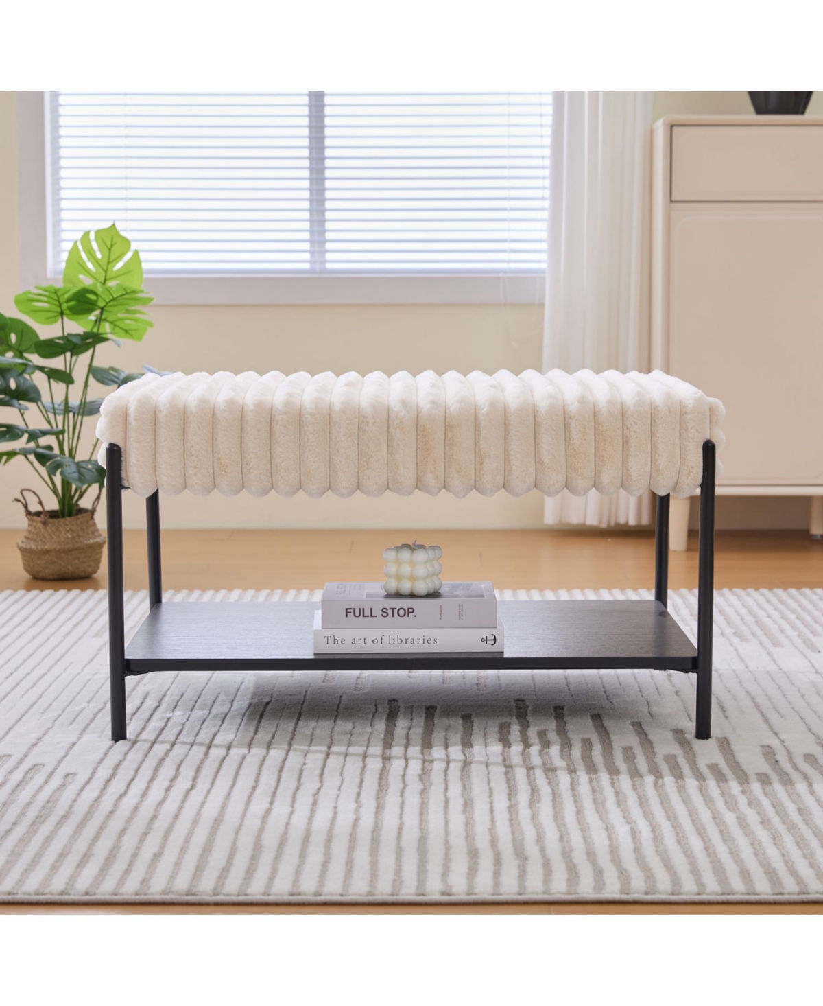 Click here for Streamdale Furniture Upholstered Ottoman Coffee Ta... prices