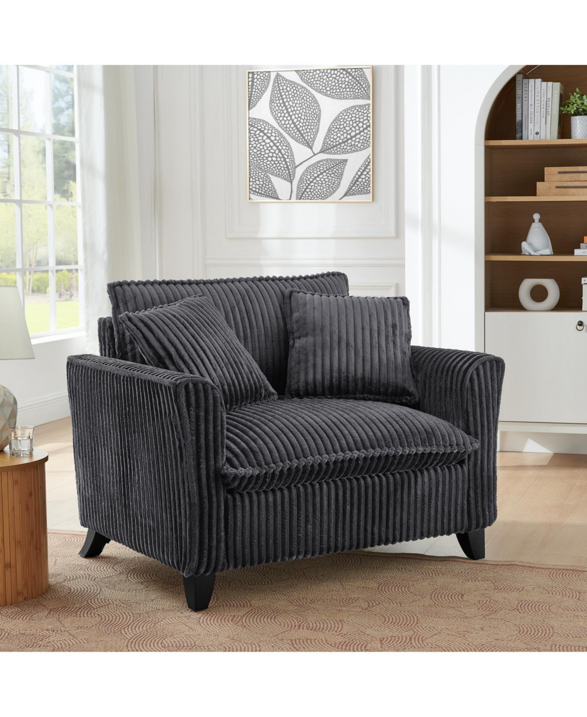 Click here for Streamdale Furniture Streamdale Gray Corduroy Lazy... prices