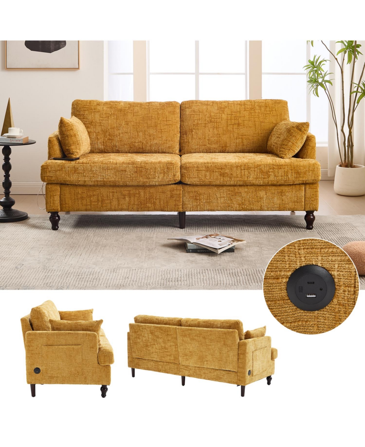Click here for Streamdale Furniture Modern Chenille 2-Seater Sofa... prices