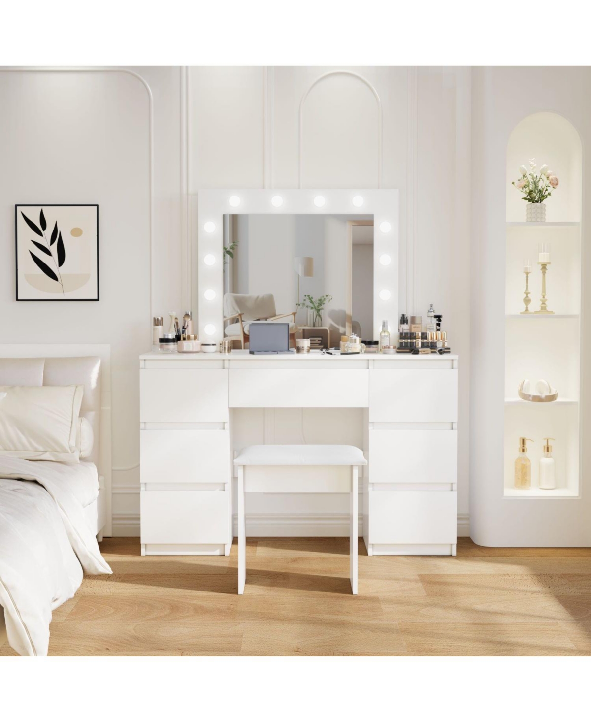 Click here for Streamdale Furniture Streamdale Large White Vanity... prices