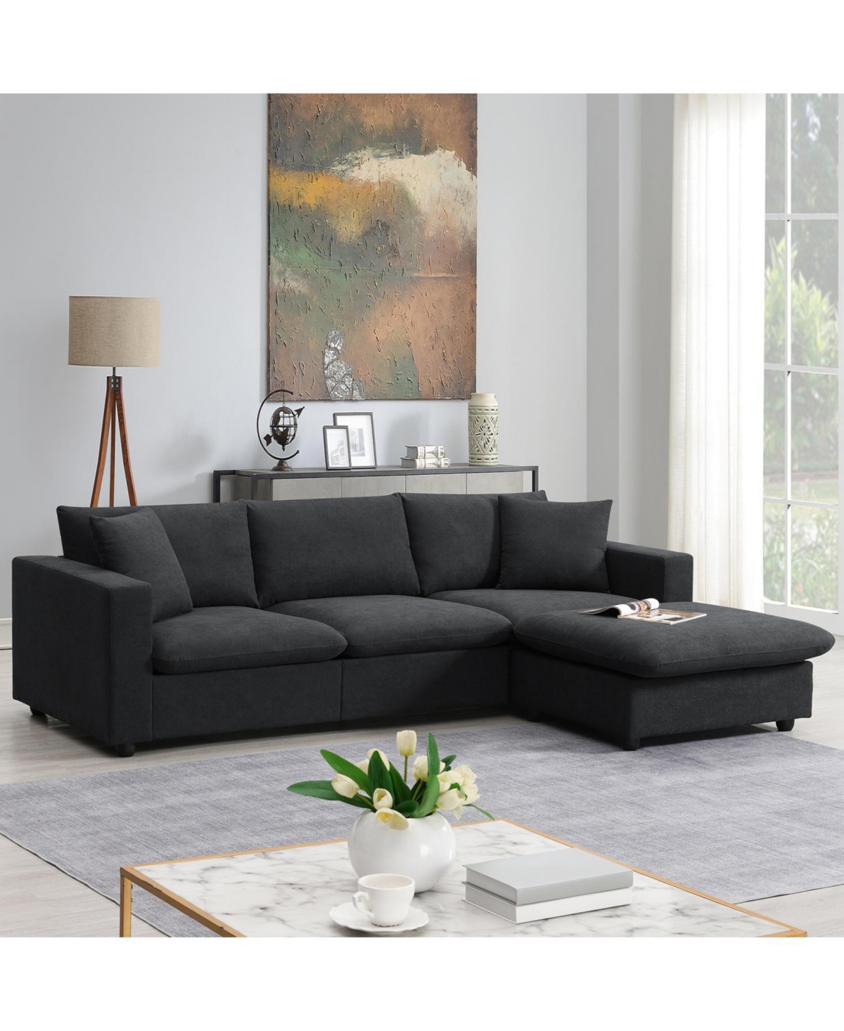 Click here for Streamdale Furniture Modern Sectional Sofa  Cloud... prices