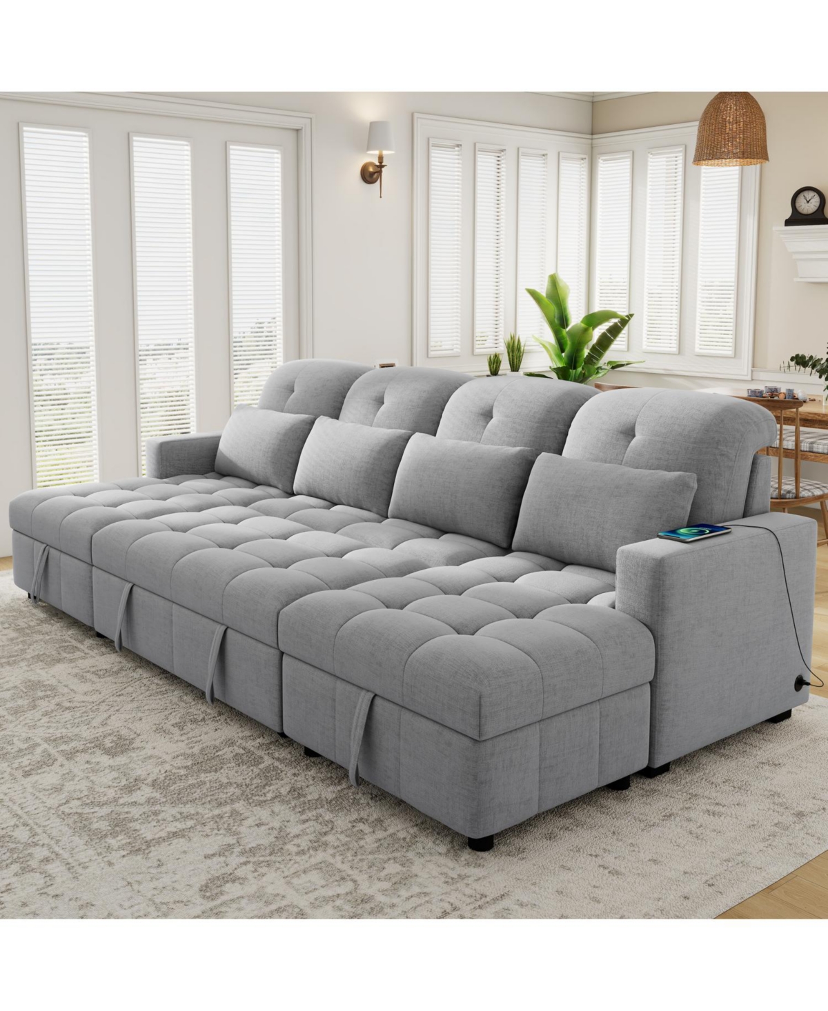 Click here for Streamdale Furniture Oversized Sectional Sofa Bed... prices