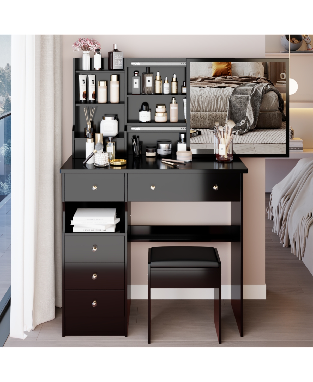 Click here for Streamdale Furniture 37" Vanity Table with Mi... prices