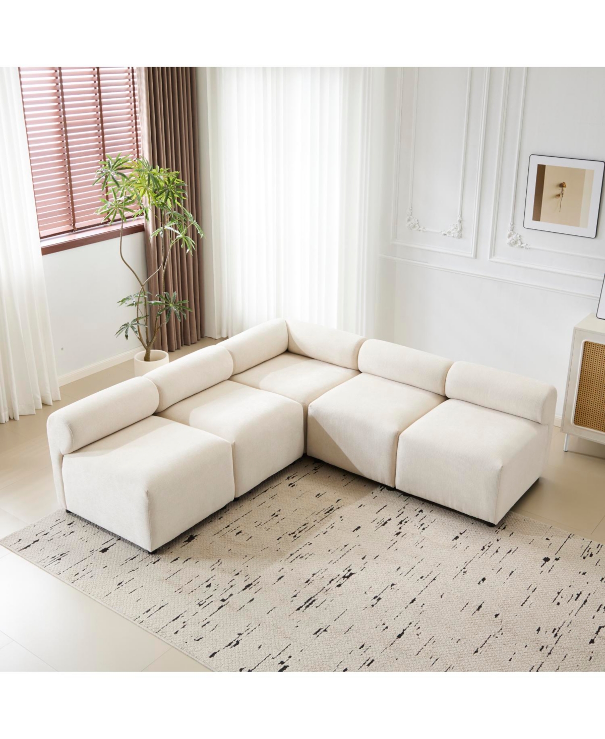 Click here for Streamdale Furniture Evelyn 83" 5-Piece Modul... prices