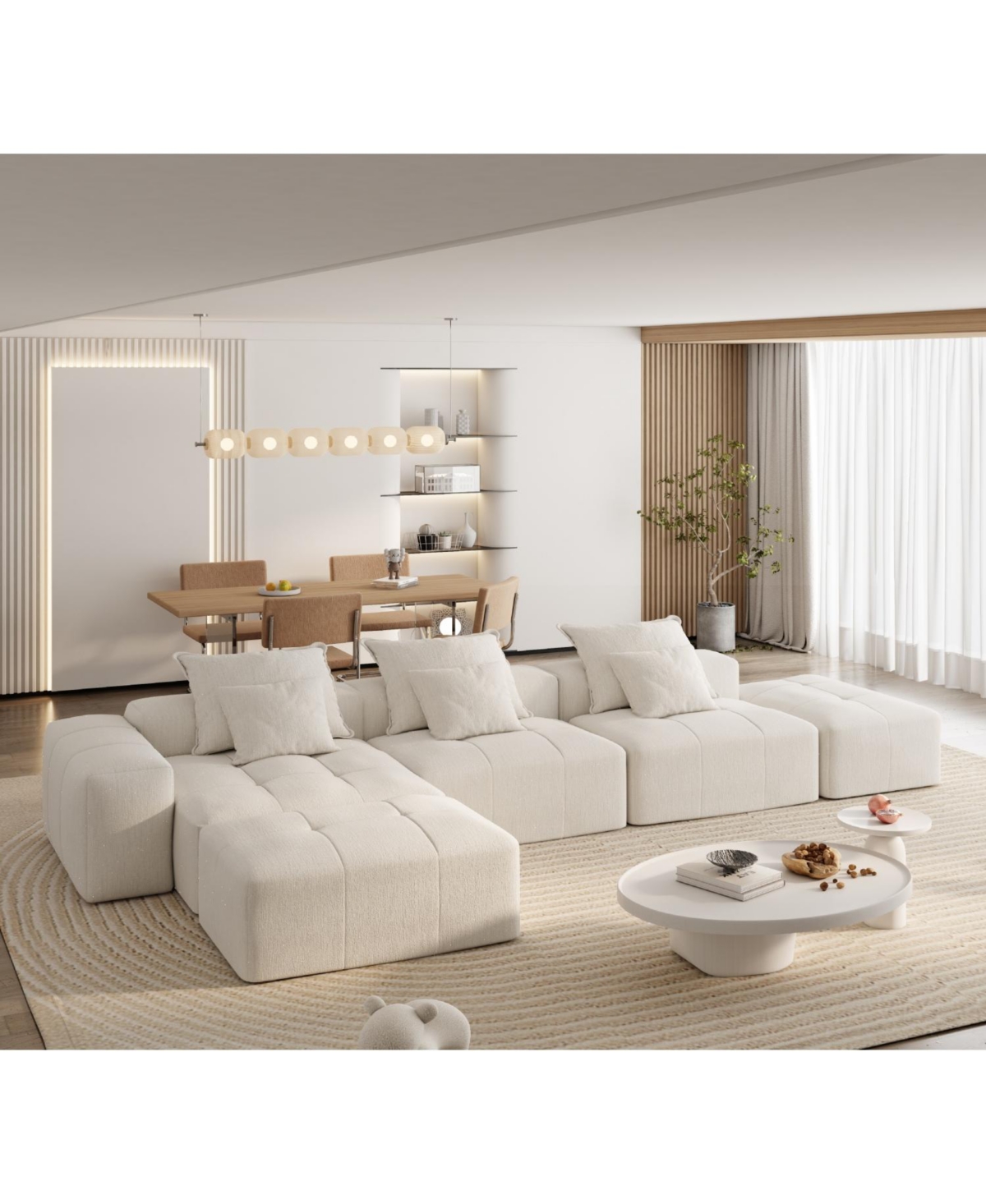 Click here for Streamdale Furniture Modern Chenille Sectional Sof... prices