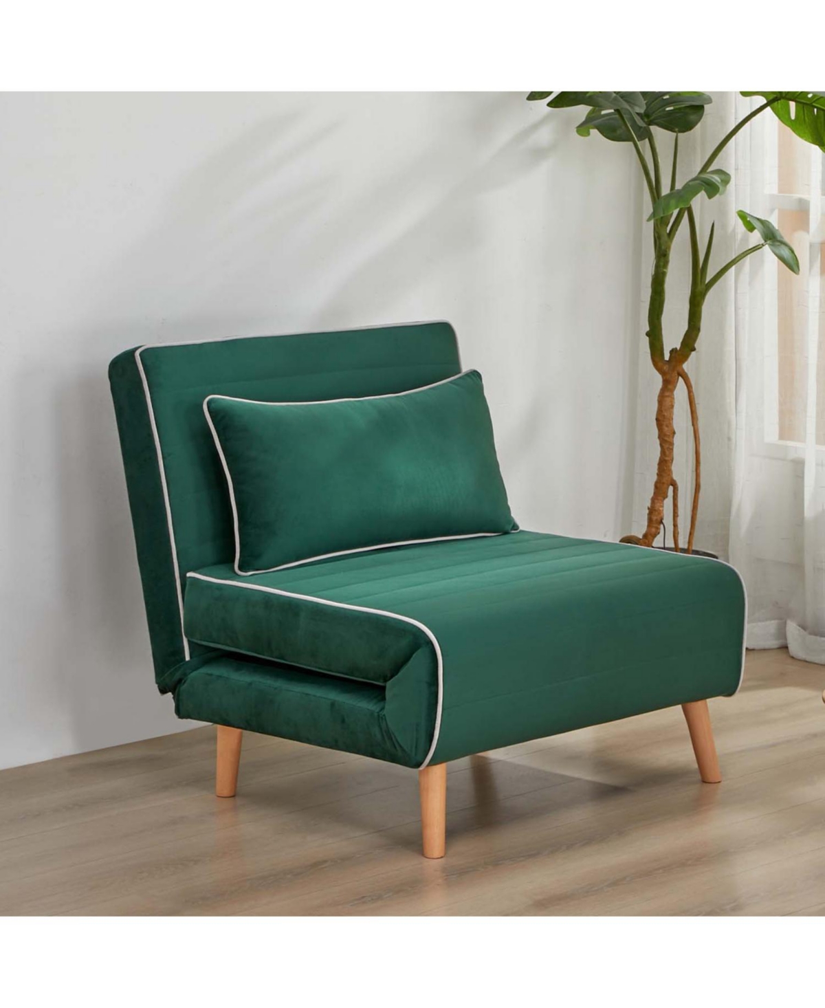 Click here for Streamdale Furniture Velvet Sleeper Chair Bed - 3-... prices