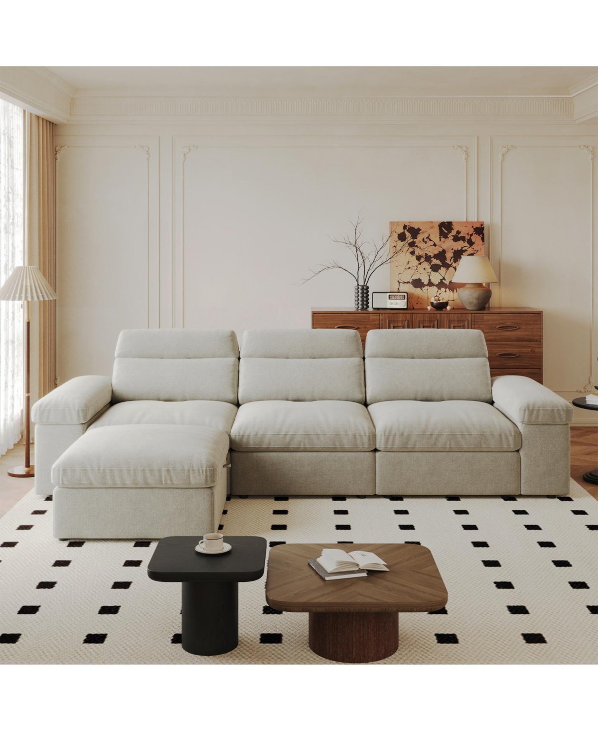 Click here for Streamdale Furniture Modular Down & Linen Sofa wit... prices