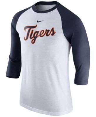Nike Men's Detroit Tigers Wordmark Raglan T-Shirt - Macy's