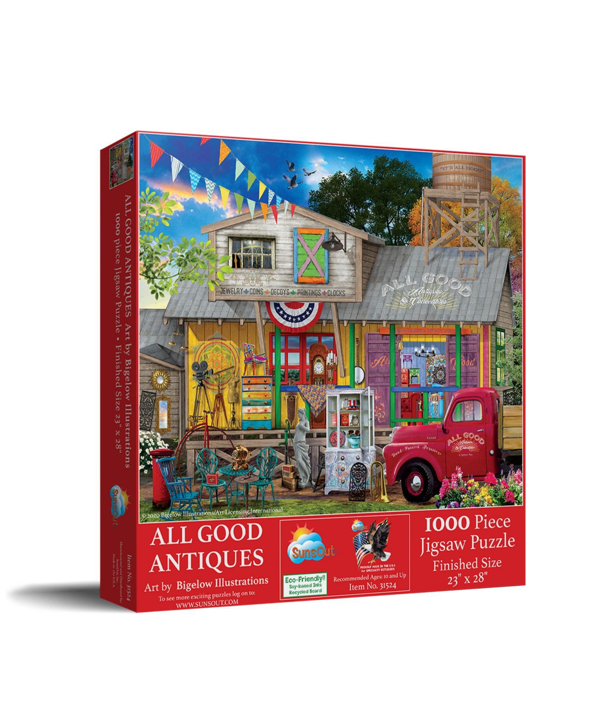 Click here for SunsOut All Good Antiques 1000 piece Jigsaw Puzzle... prices