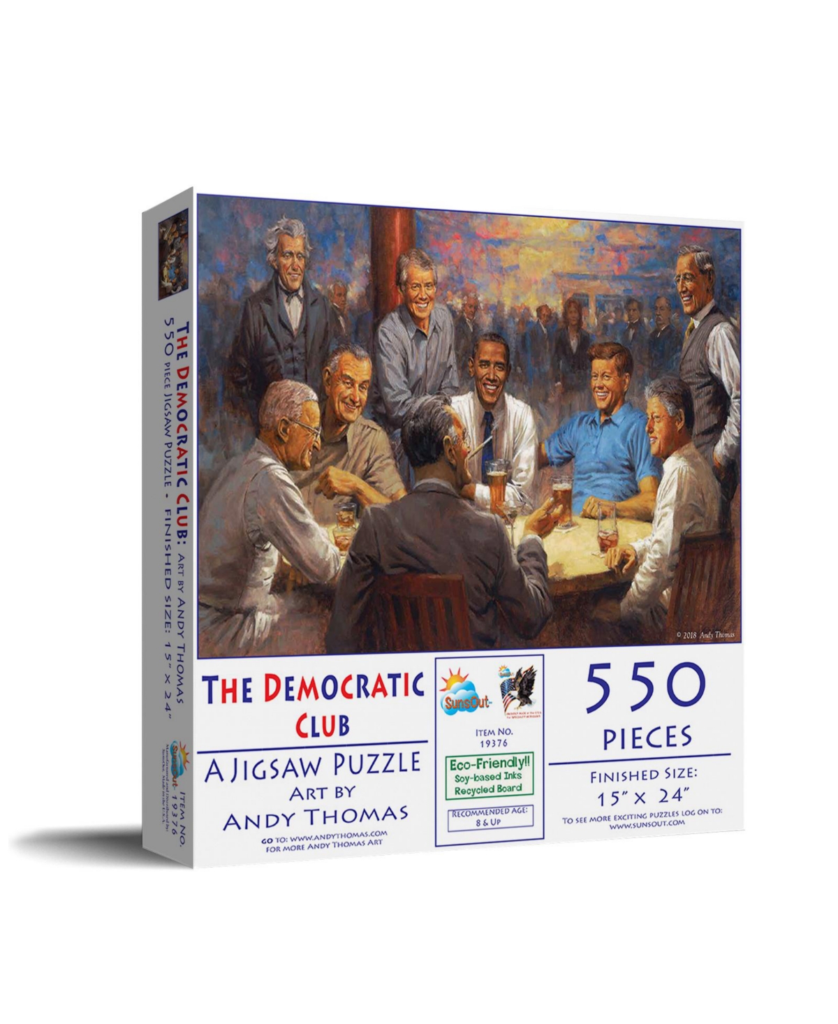 Click here for SunsOut The Democratic Club 550 piece Jigsaw Puzzl... prices