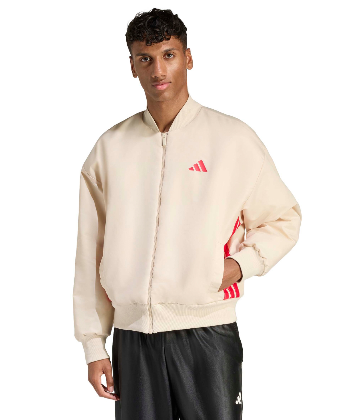 Click here for adidas Mens Stadium Long-Sleeve Bomber Jacket - Cr... prices