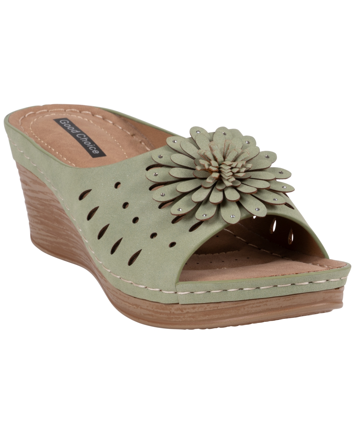 Click here for Gc Shoes Womens Round Toe Wedge Heel Sandals - Sag... prices