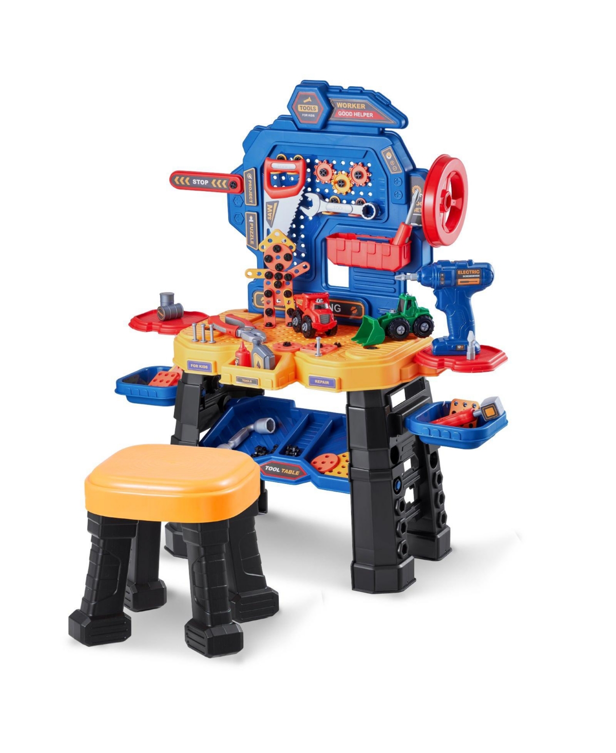 Click here for Kids Workbench Playset with Tools and Creative Bui... prices
