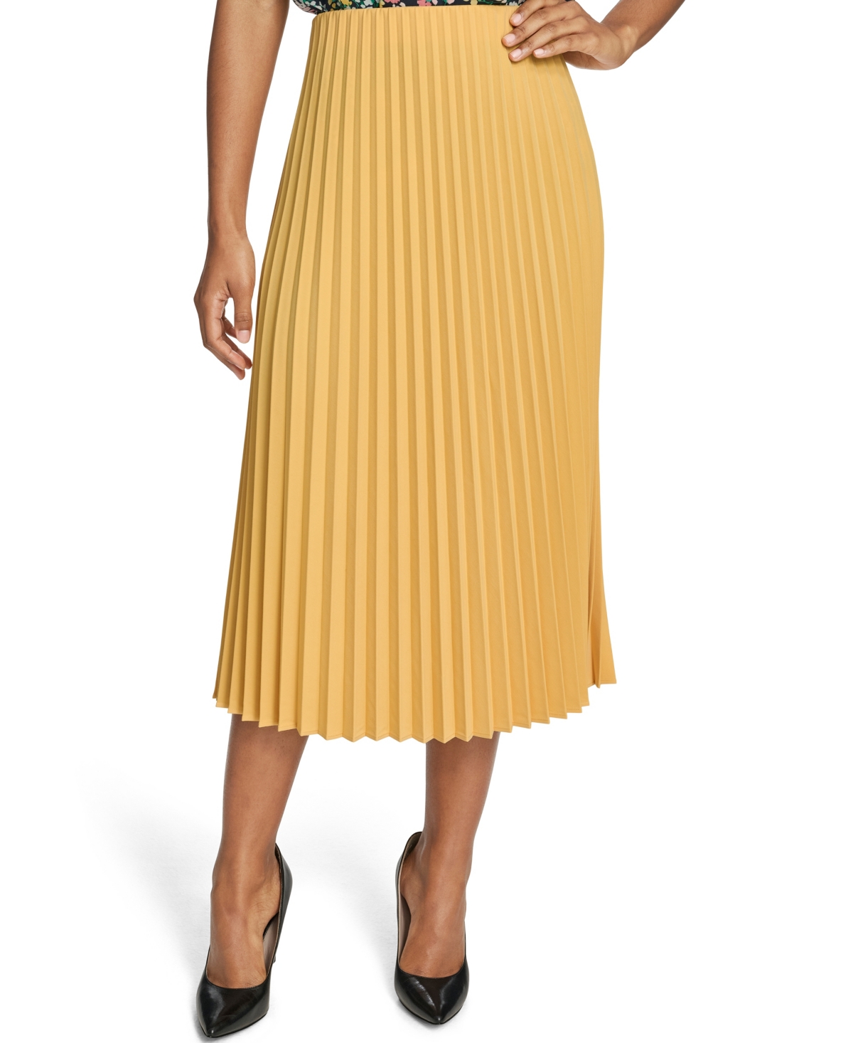 Click here for Tommy Hilfiger Womens Pleated Pull-On Skirt - Deep... prices