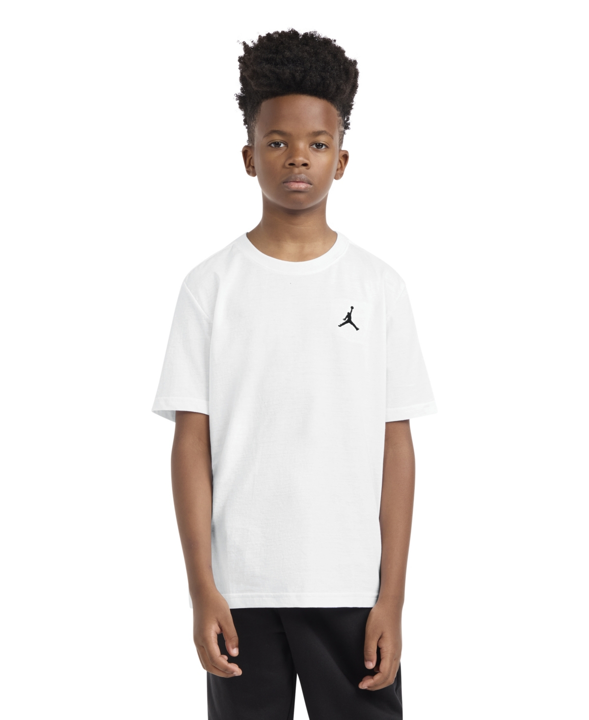 Click here for Jordan Big Boys Jumpman Air Embroidery T-Shirt - W... prices