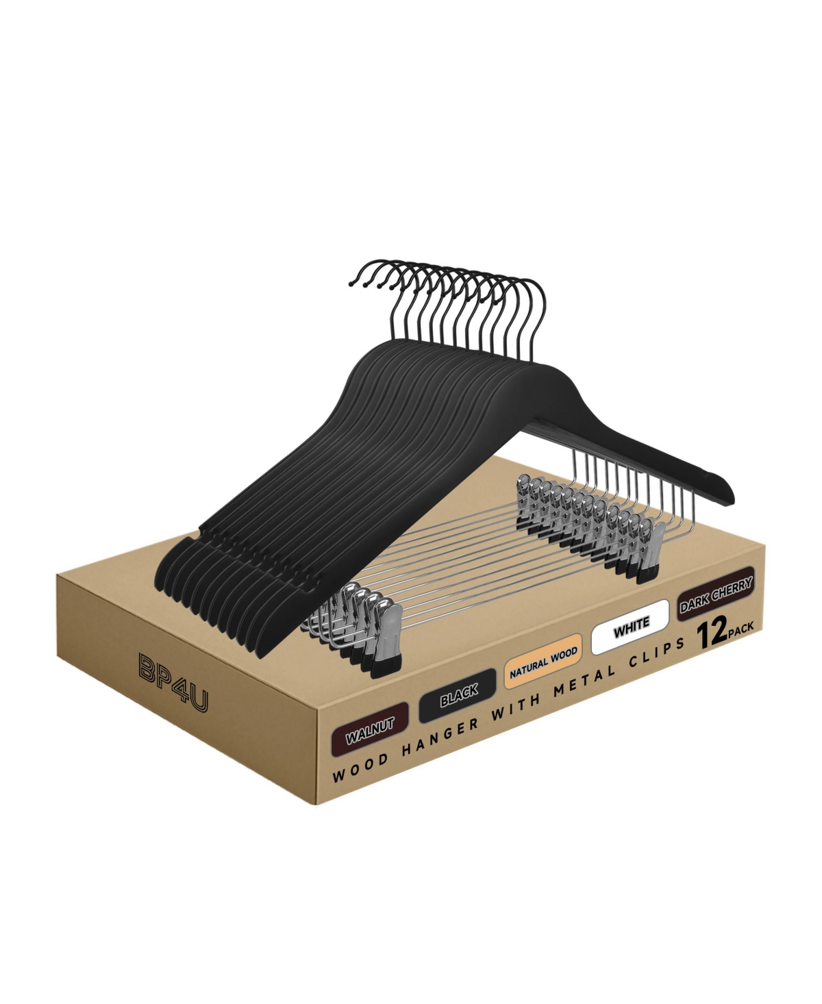 Click here for BP4U Premium Wooden Clothes Hangers with Swivel Ho... prices