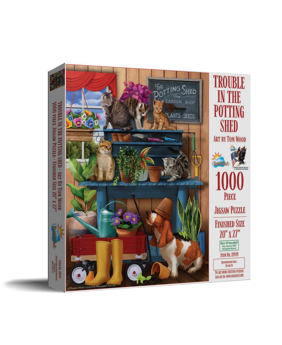 Click here for SunsOut Trouble in the Potting Shed 1000 piece Jig... prices