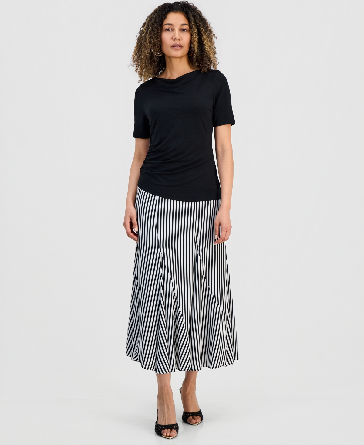 Click here for I.n.c. International Concepts Petite Striped Midi... prices