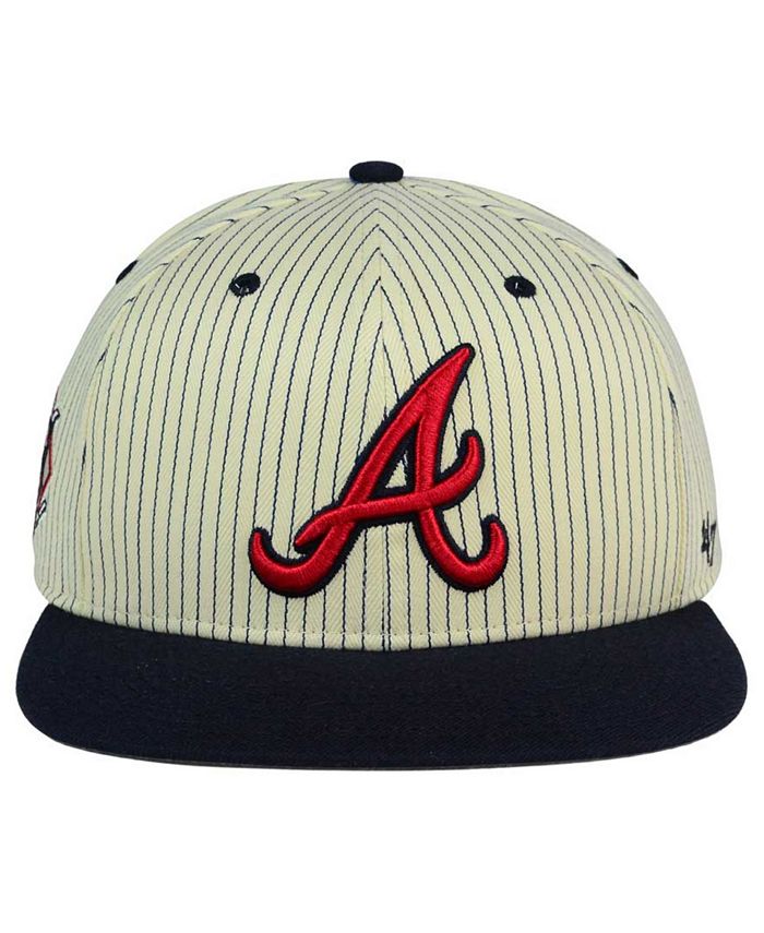 '47 Brand Atlanta Braves Woodside Captain Snapback Cap - Macy's