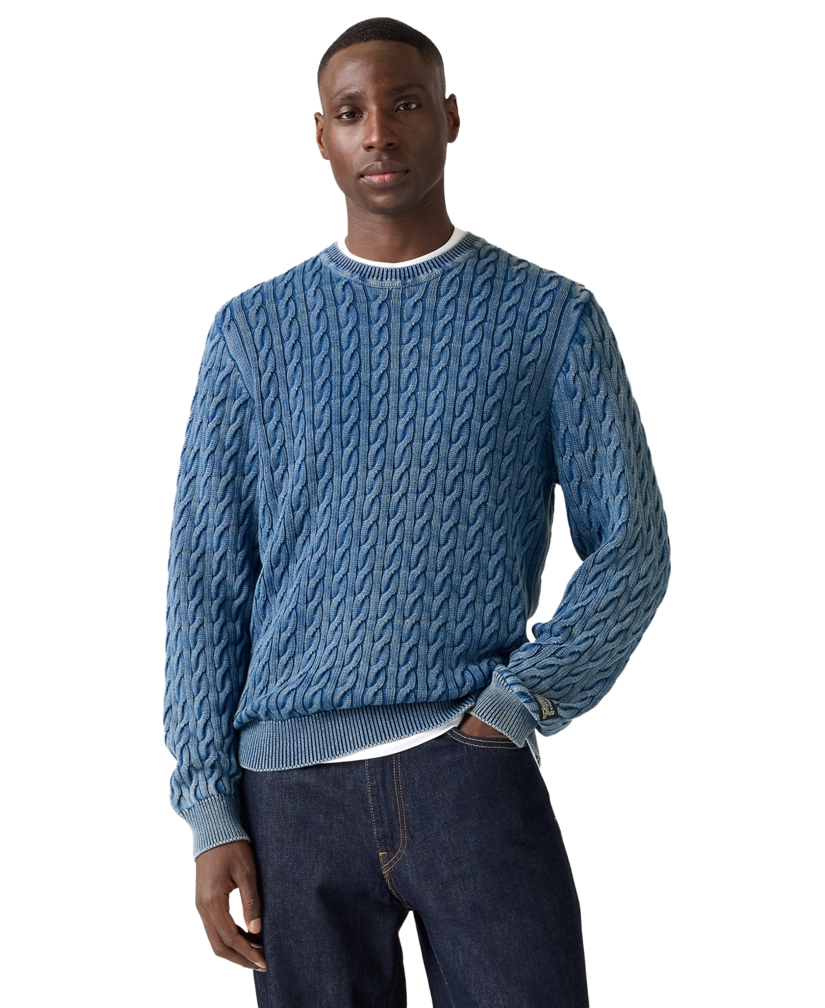 Click here for Levis Mens Crewneck Long-Sleeve Sweater - Indigo prices
