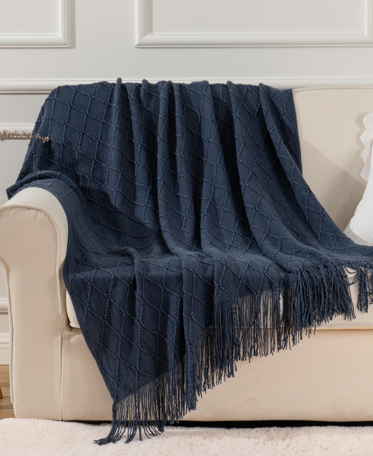 Click here for Battilo Texture Triple Zig-Zag Lightweight Throw... prices