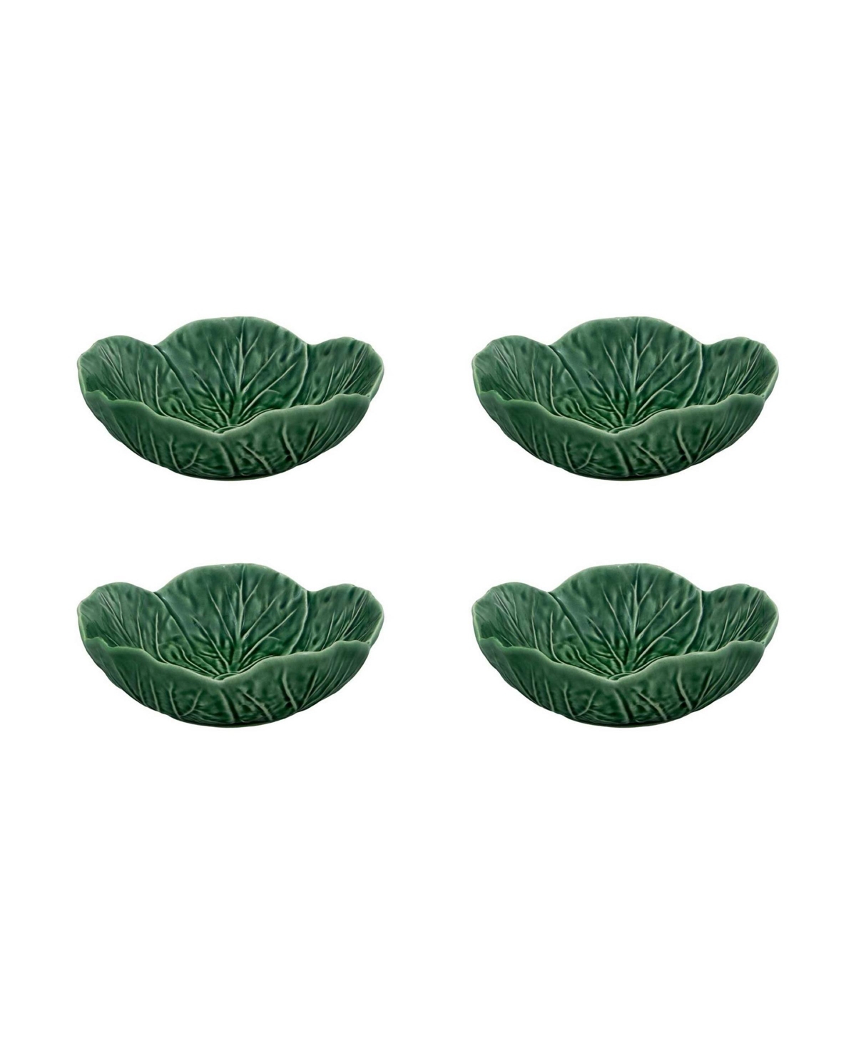 Click here for Bordallo Pinheiro Cabbage Bowl  Set of 4 - Green prices