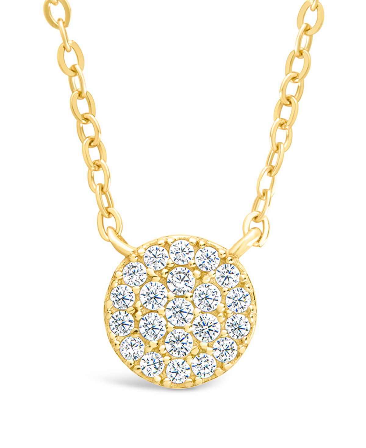 Click here for Sterling Forever Cz Disc Pendant - Gold prices