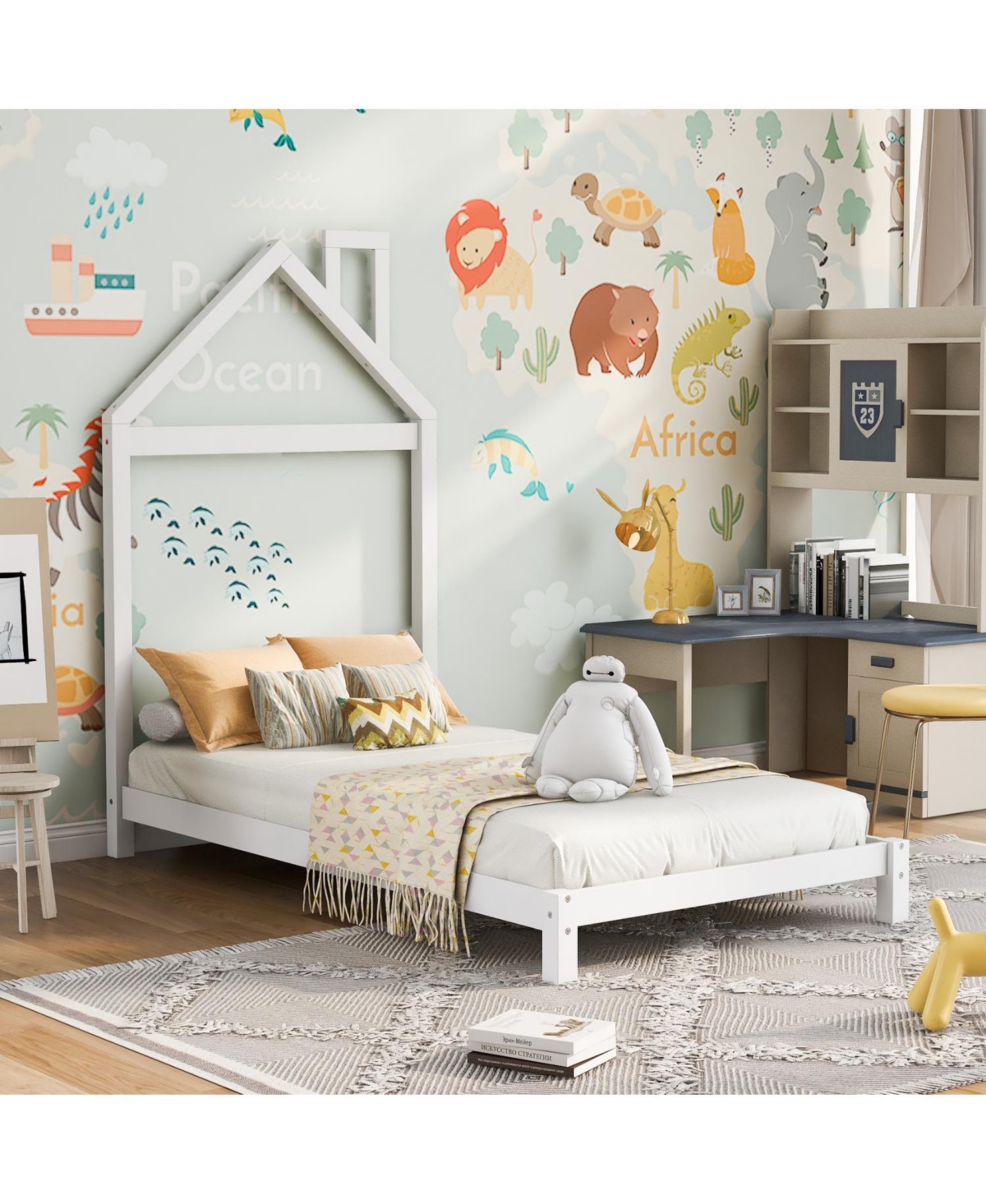 Click here for Streamdale Furniture Twin Size Wood Platform Bed w... prices