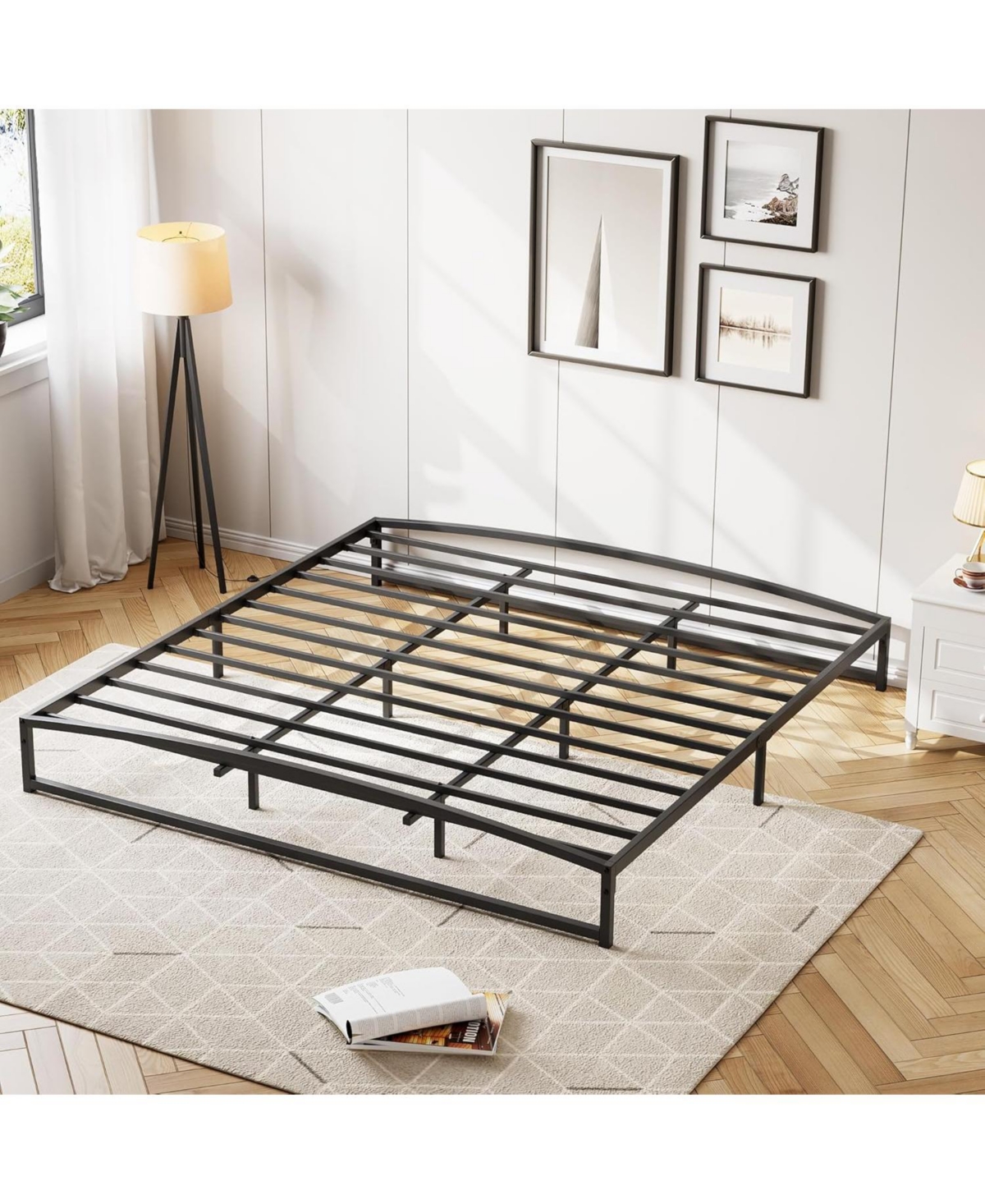 Click here for gaomon King Size 10 Inch Metal Platform Bed Frame... prices