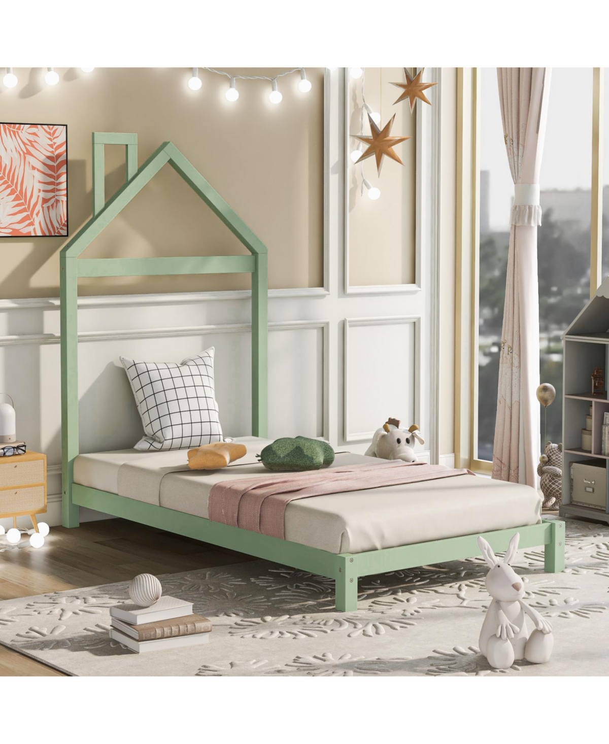 Click here for Streamdale Furniture Twin Size Wood Platform Bed w... prices