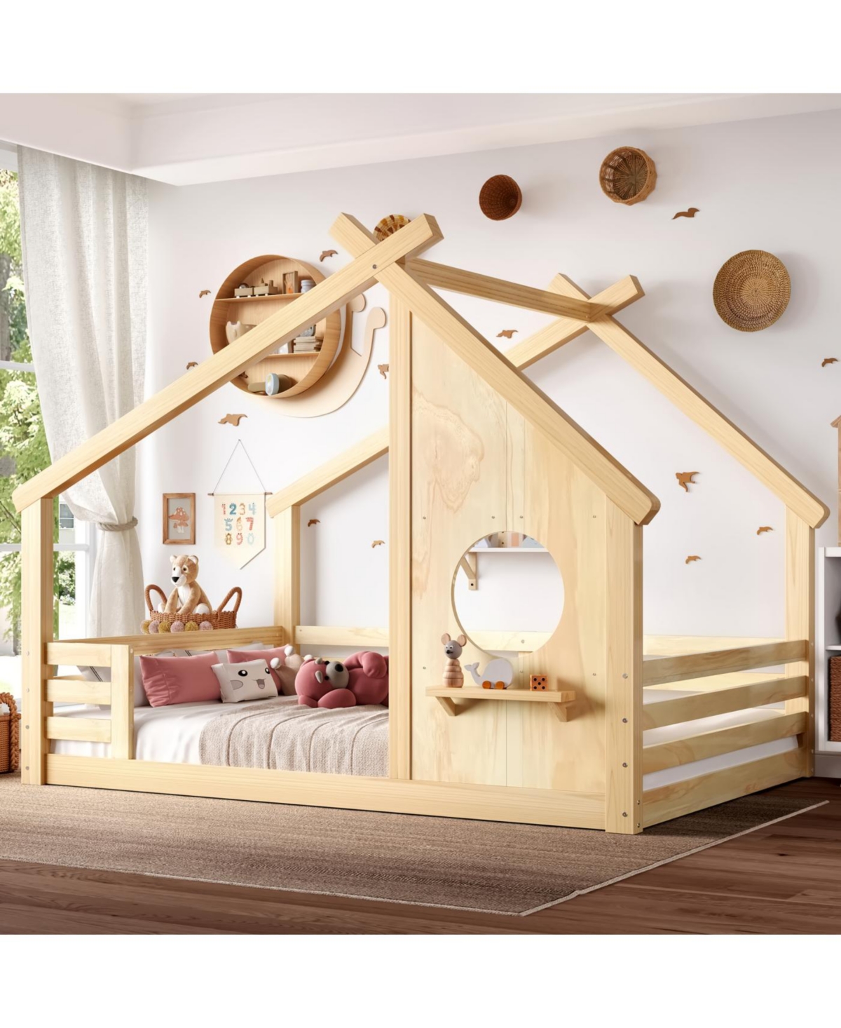 Click here for Streamdale Furniture Full House Floor Bed with Win... prices