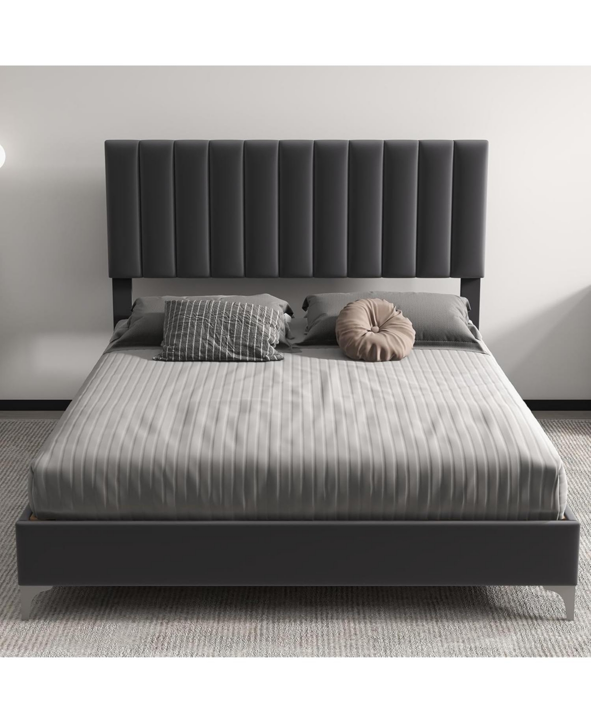 Click here for gaomon Queen Velvet Adjustable Platform Bed with H... prices