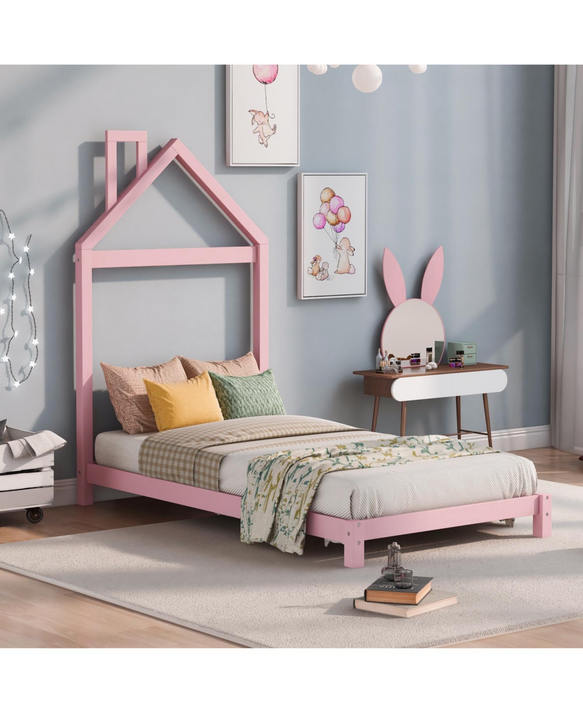 Click here for Streamdale Furniture Twin Size Wood Platform Bed w... prices