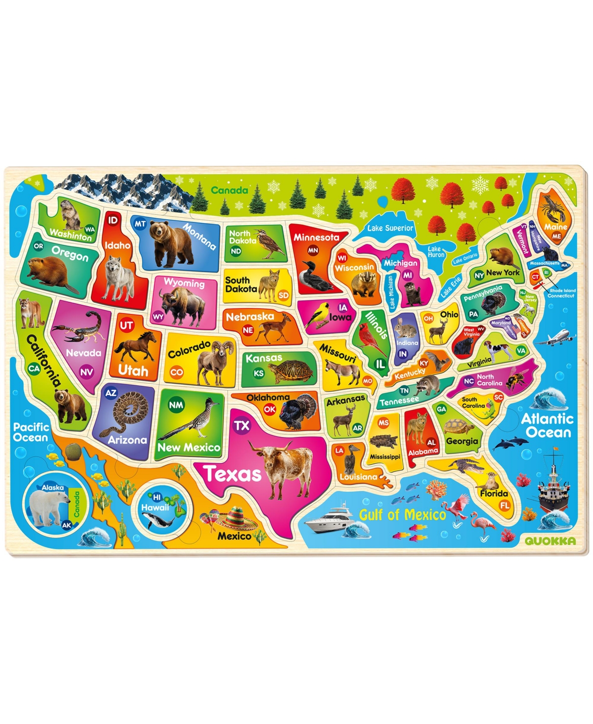 Click here for Quokka Magnetic Realistic Puzzles States Map for K... prices