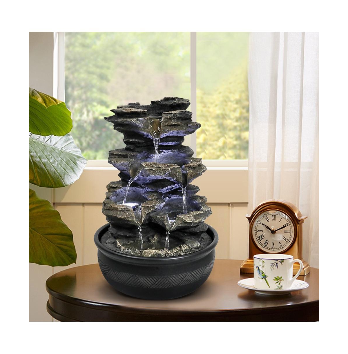 Click here for SunJet 15.7" Rock Cascading Tabletop Fountain... prices