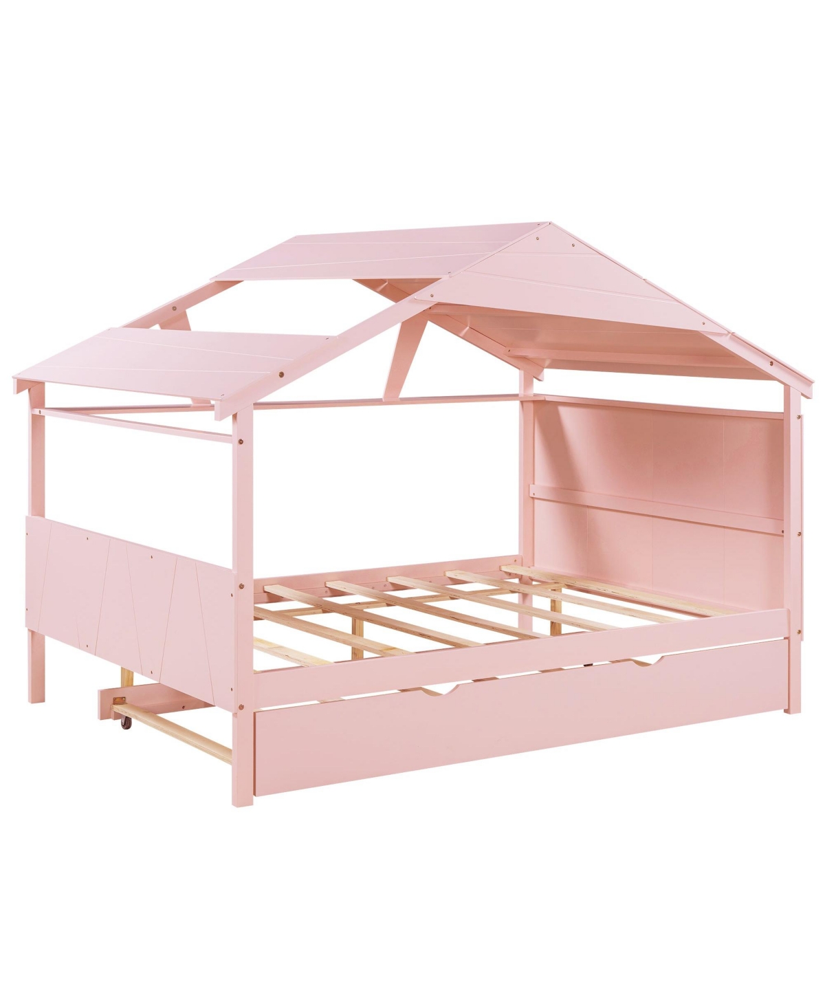 Click here for Boyel Living Wood Full Size House Bed with Twin Si... prices