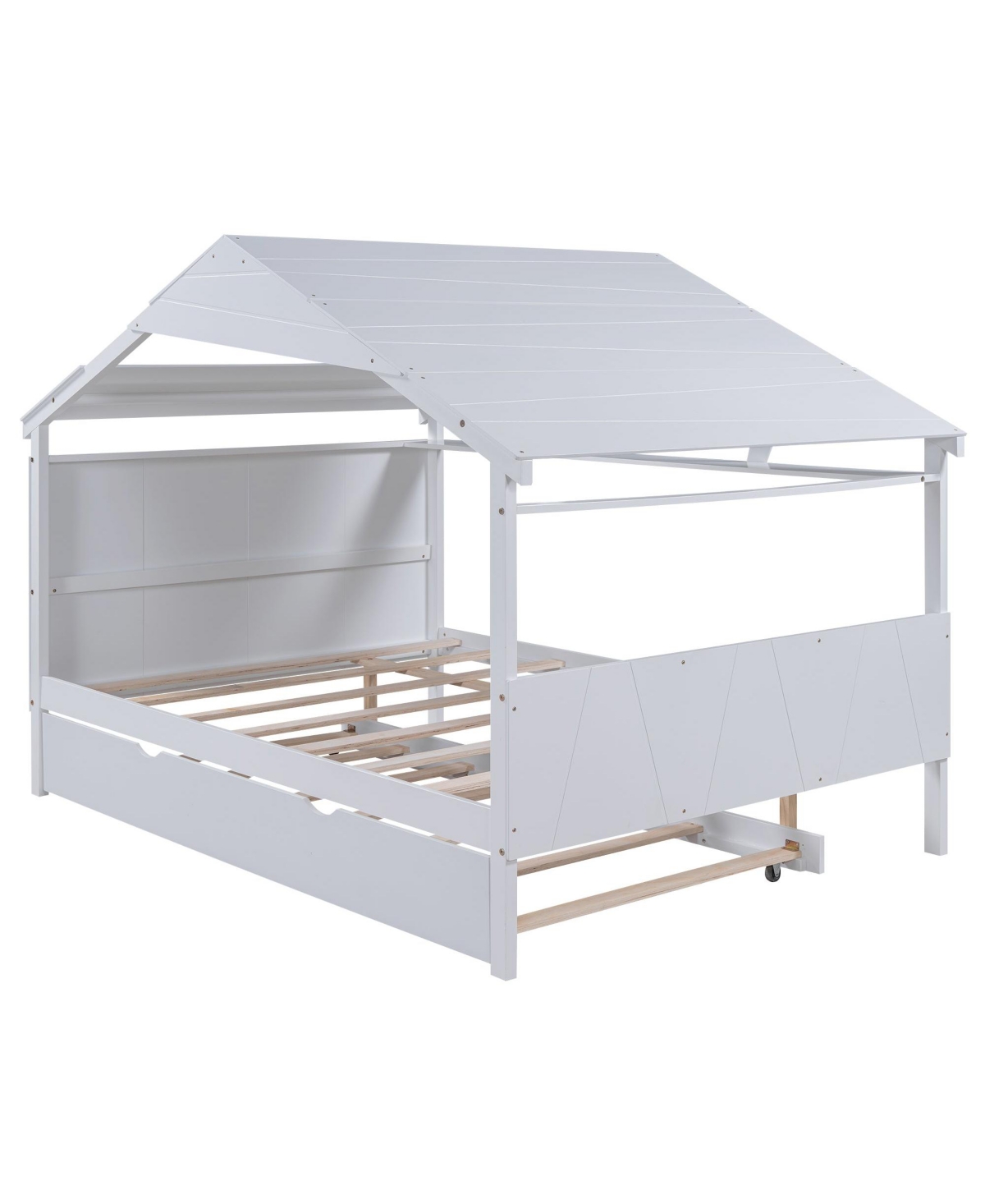 Click here for Boyel Living Wood Full Size House Bed with Twin Si... prices