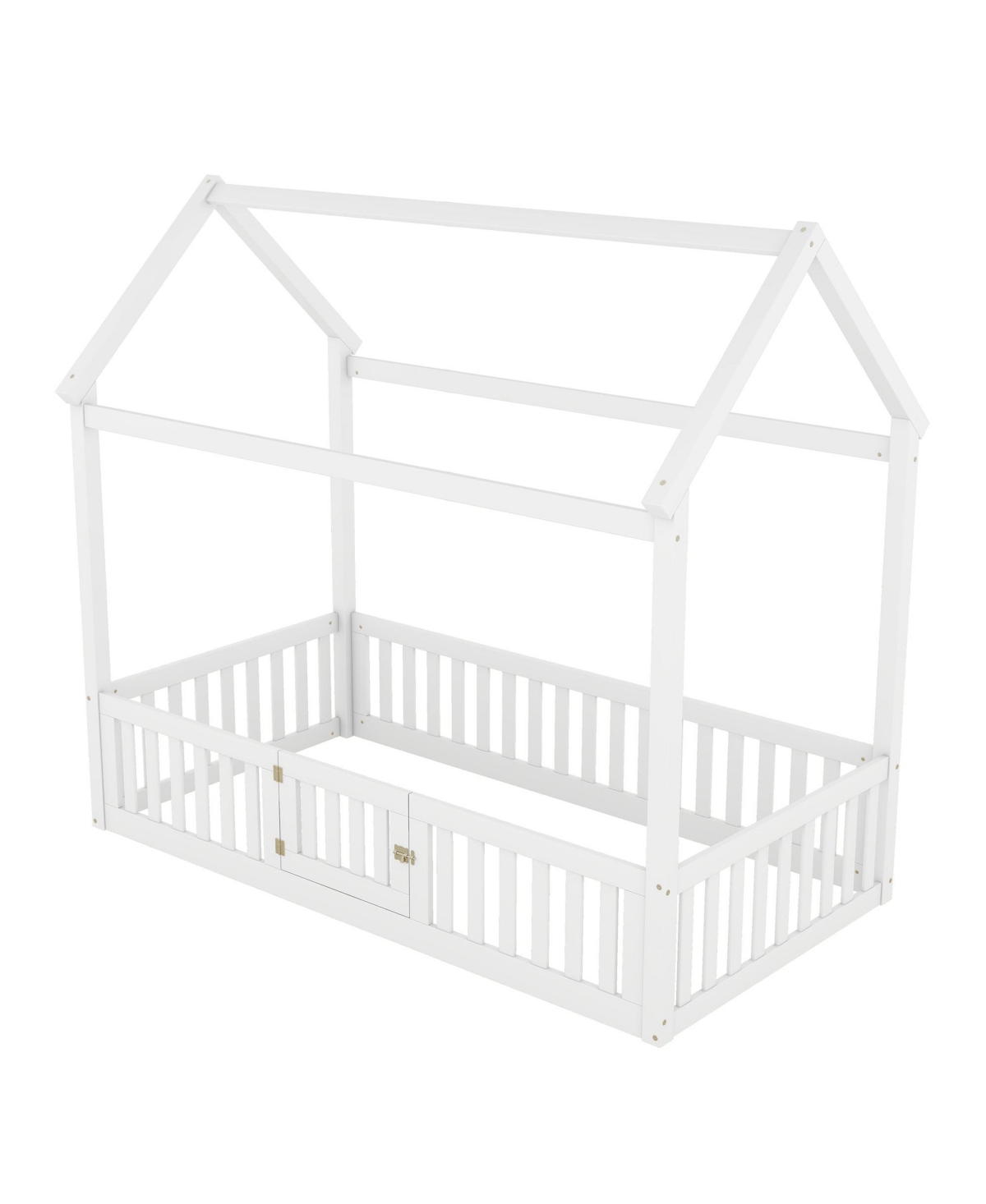 Click here for Boyel Living Twin Size Wood House Bed with Fence a... prices