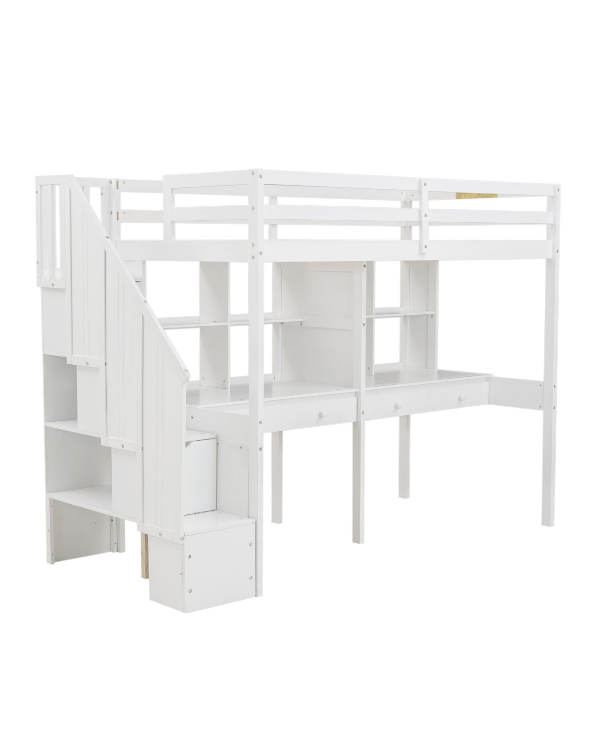 Click here for Boyel Living Twin Size Loft Bed Frame with Storage... prices