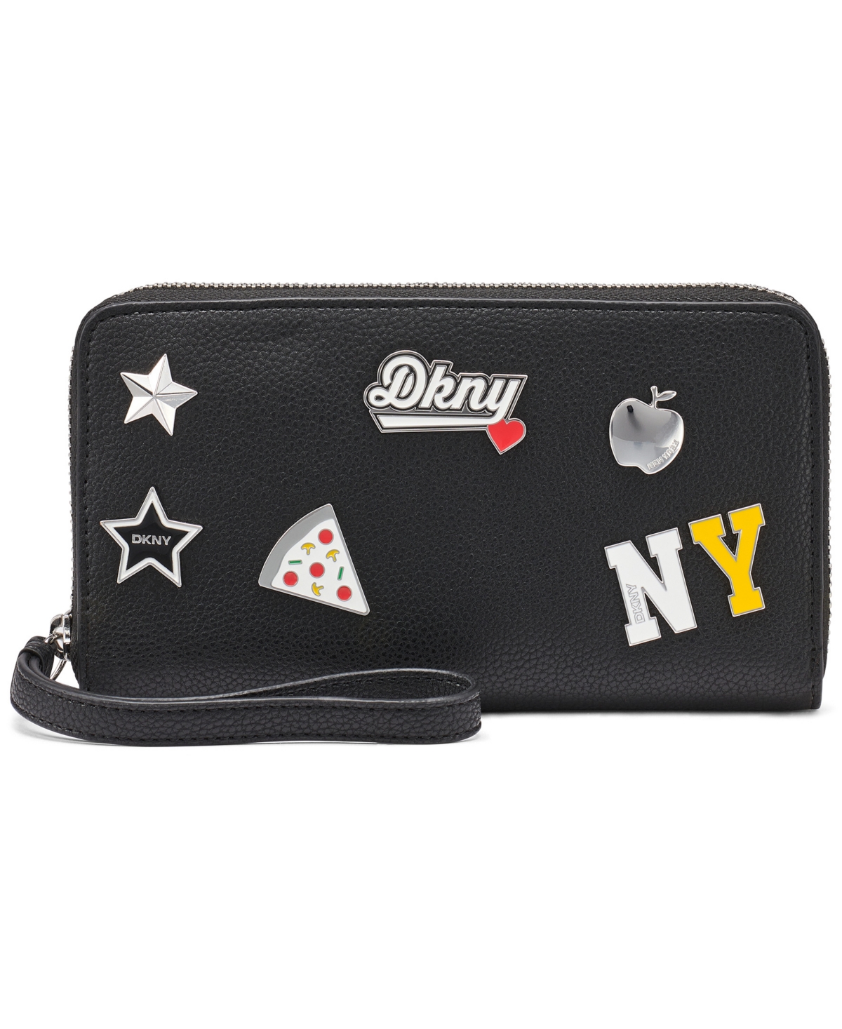 Click here for Dkny Womens Etta Zipper Around Wallet - Black prices