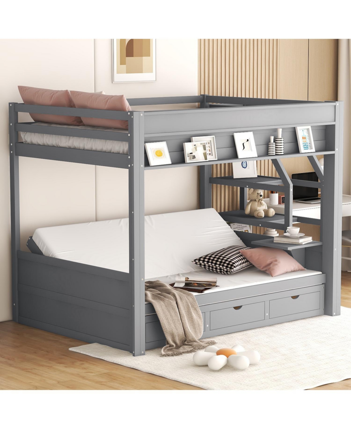 Click here for Streamdale Furniture Wood Full Size Convertible Bu... prices