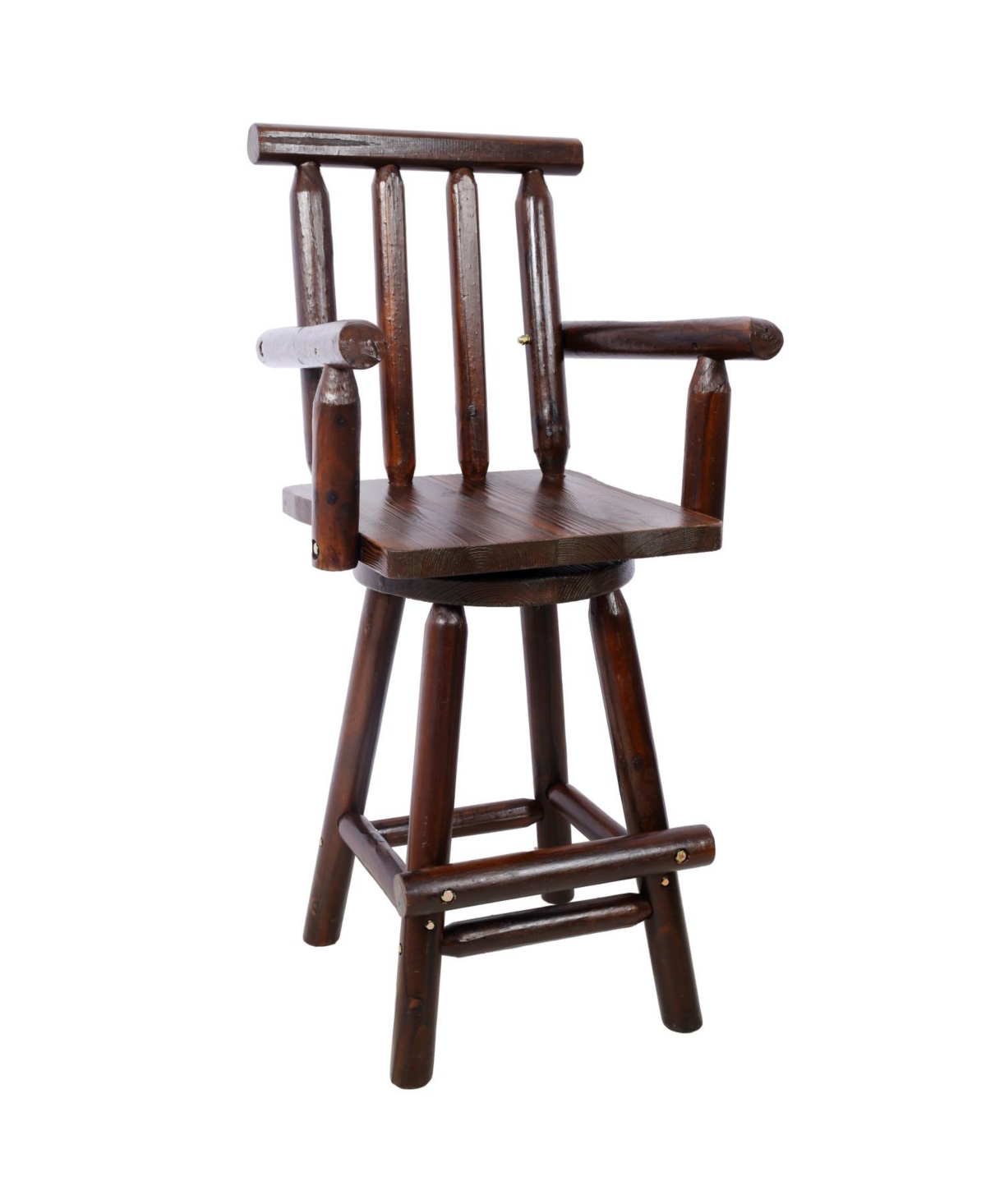 Click here for Streamdale Furniture Rustic Fir Wood Bar Stool wit... prices