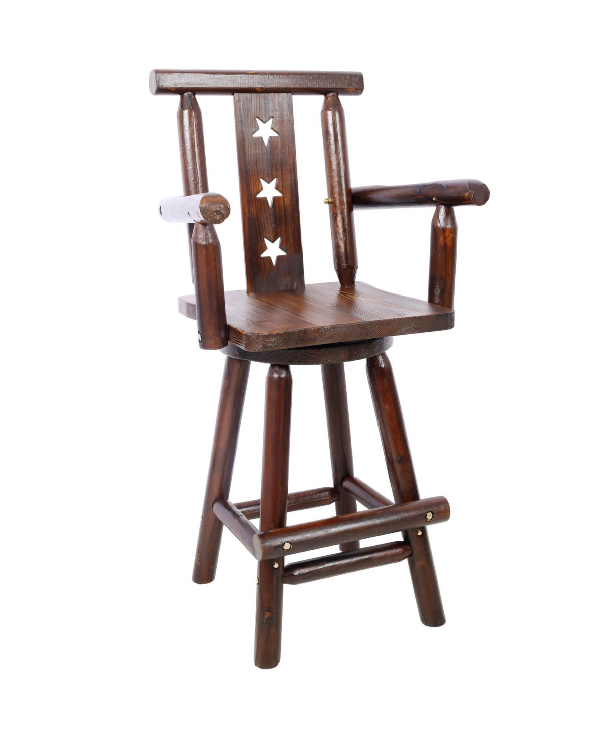 Click here for Streamdale Furniture Rustic Wood Bar Stool with St... prices