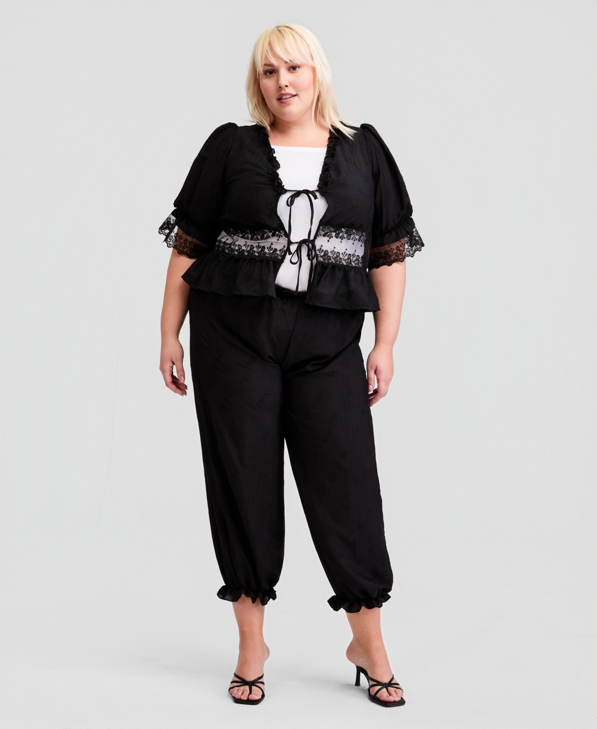 Click here for And Now This Trendy Plus Size Embroidered Balloon-... prices