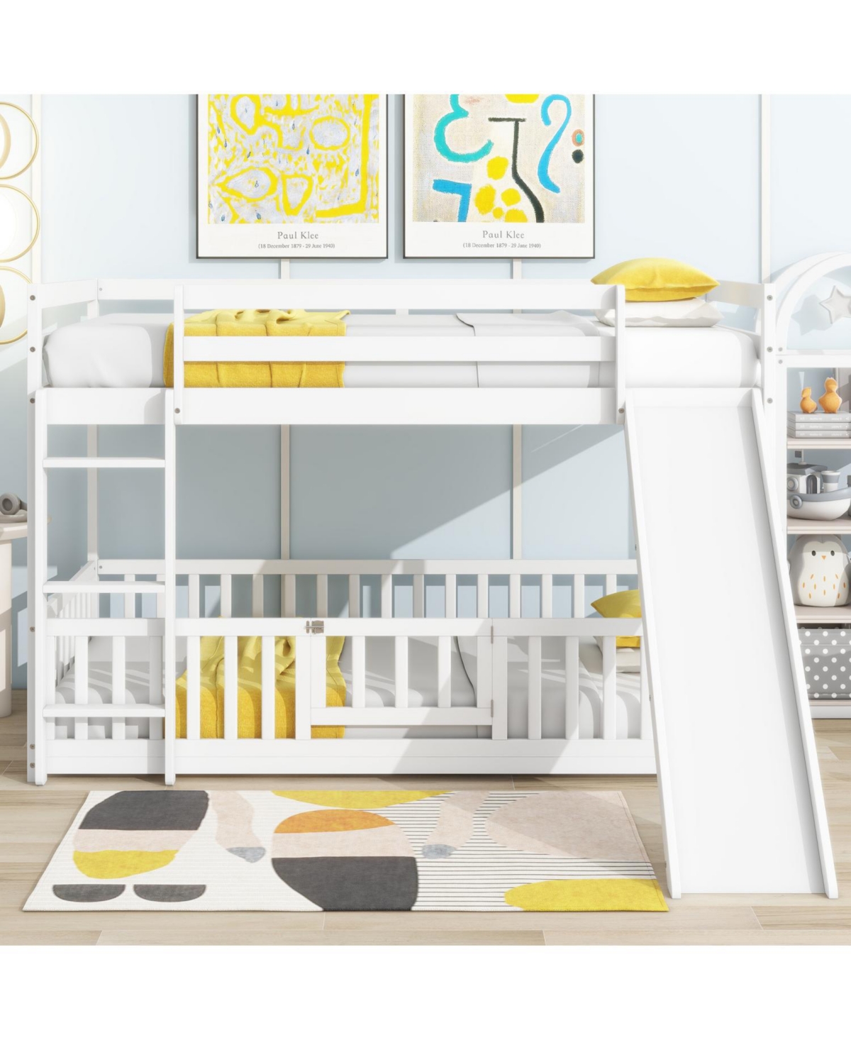 Click here for Streamdale Twin Over Twin Floor Bunk Bed with Slid... prices