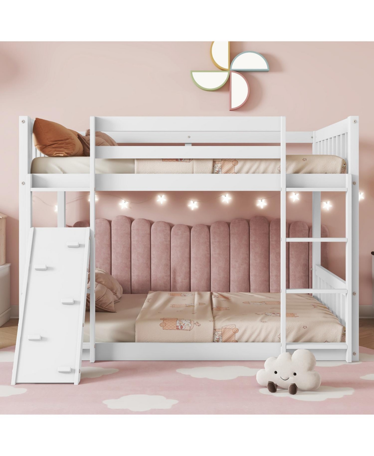 Click here for Streamdale Furniture Twin Over Twin Floor Bunk Bed... prices
