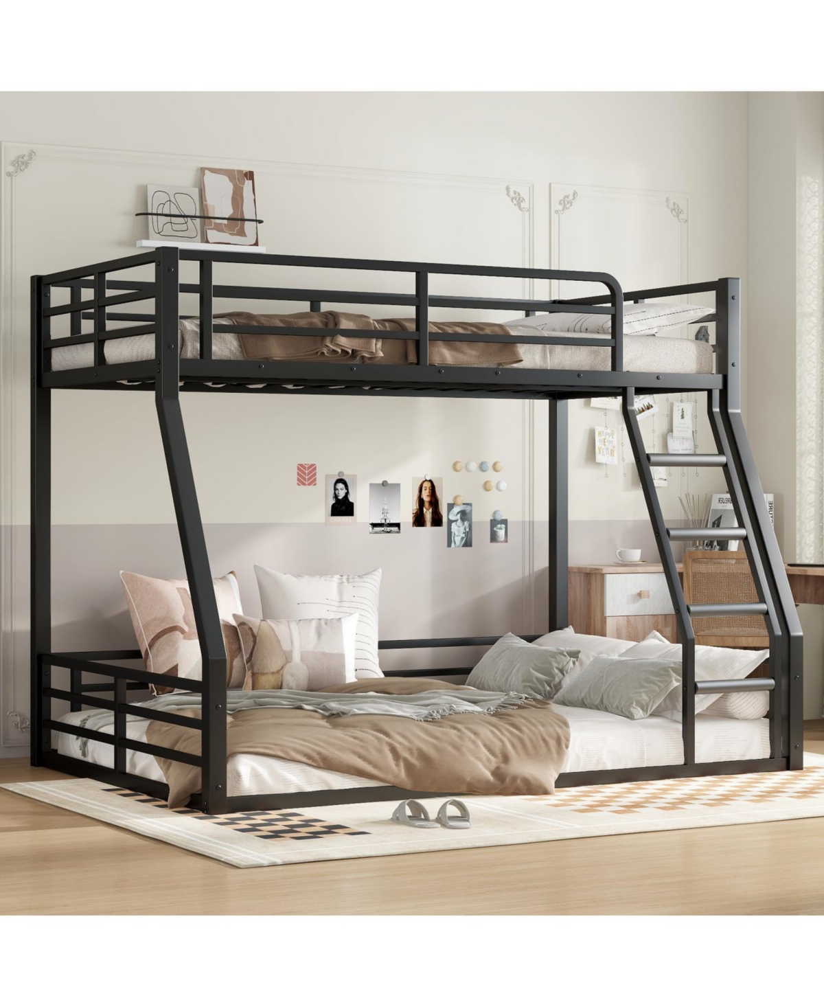 Click here for Streamdale Furniture Metal Twin Over Full Bunk Bed... prices