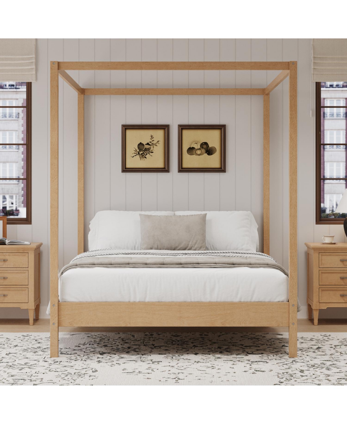 Click here for Streamdale Furniture King Canopy Bed Frame - Solid... prices