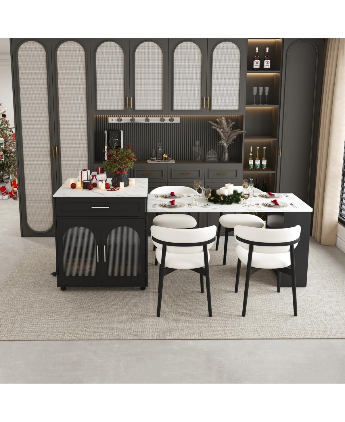 Click here for Streamdale Furniture Expandable Kitchen Island  Ma... prices